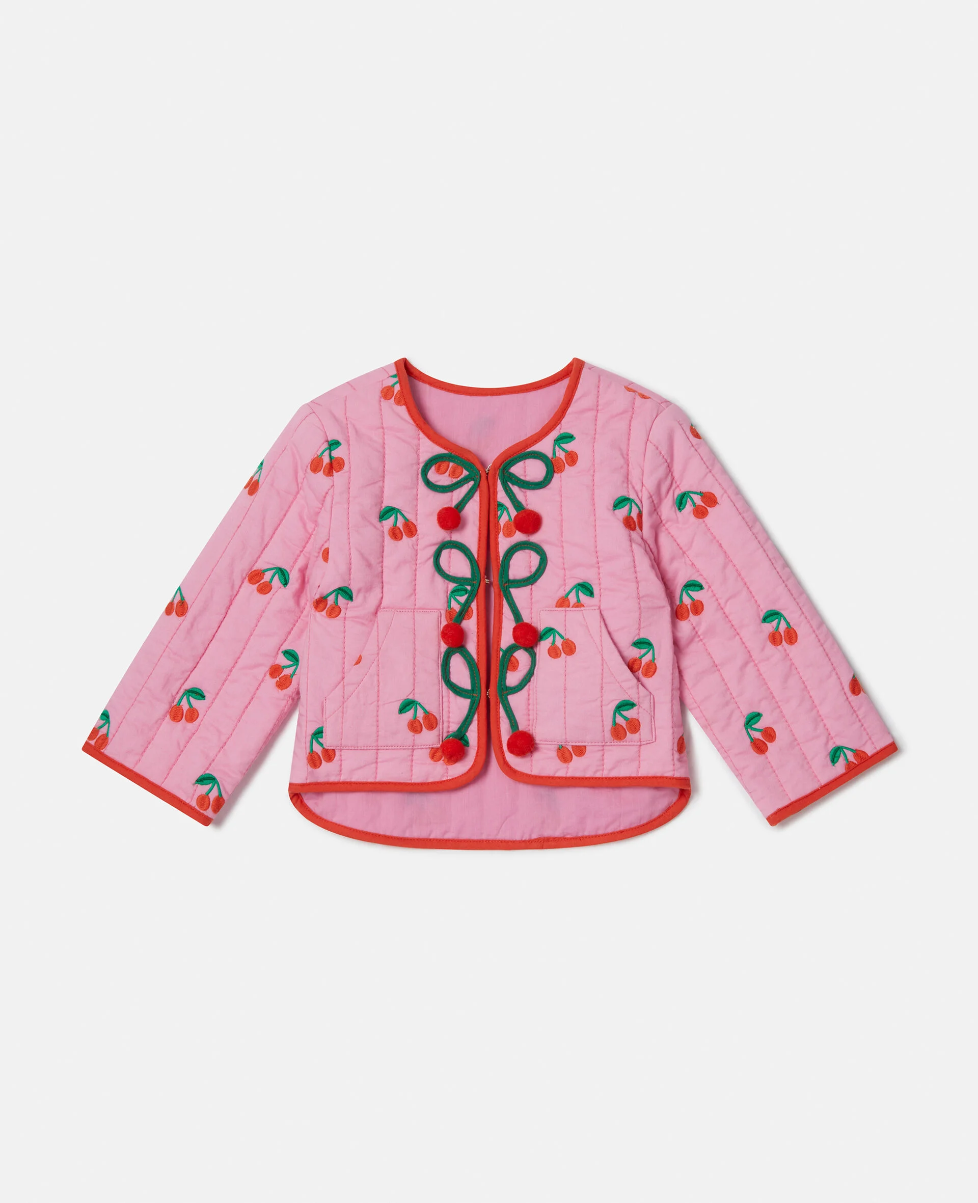 Cherry Print Quilted Jacket - Stella McCartney US
