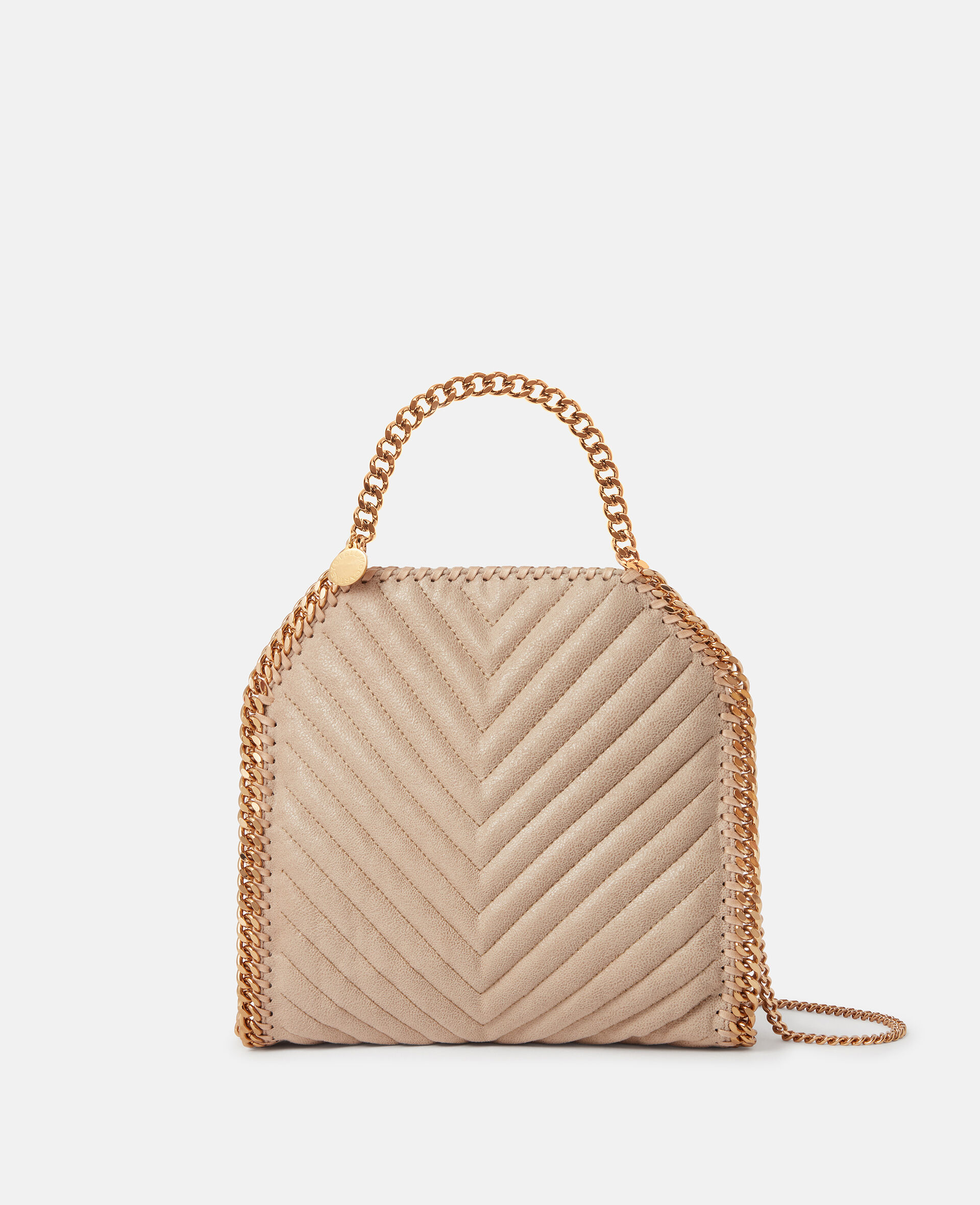 Falabella Chevron Quilted Mini Tote Bag - Stella McCartney US