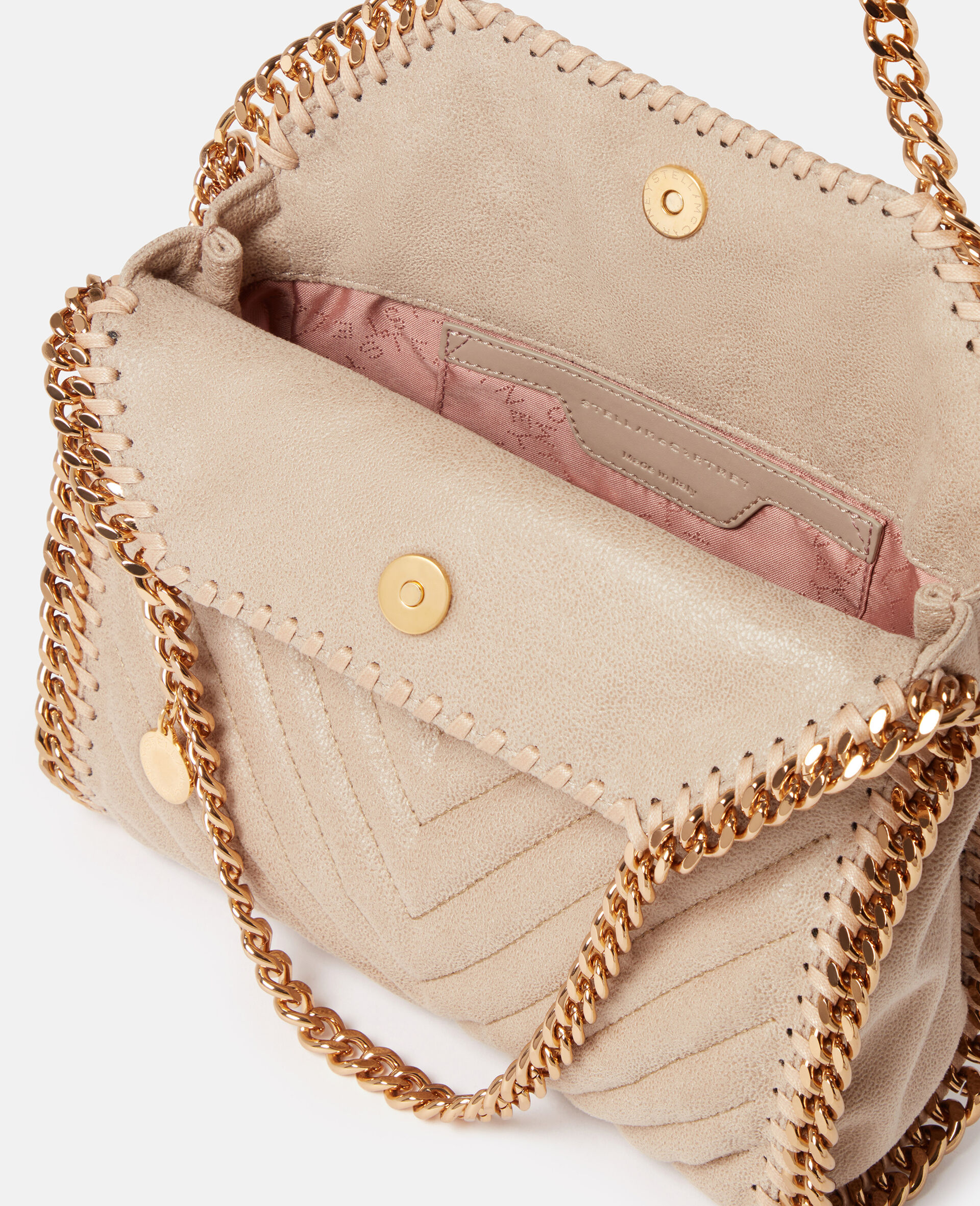 Falabella Chevron Quilted Mini Tote Bag - Stella McCartney US