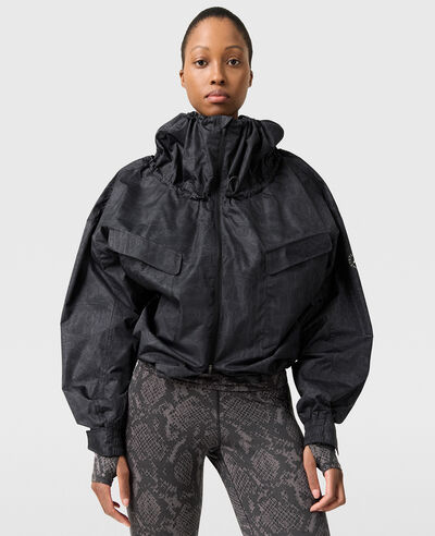 High-Neck Hooded Jacket - Stella McCartney US