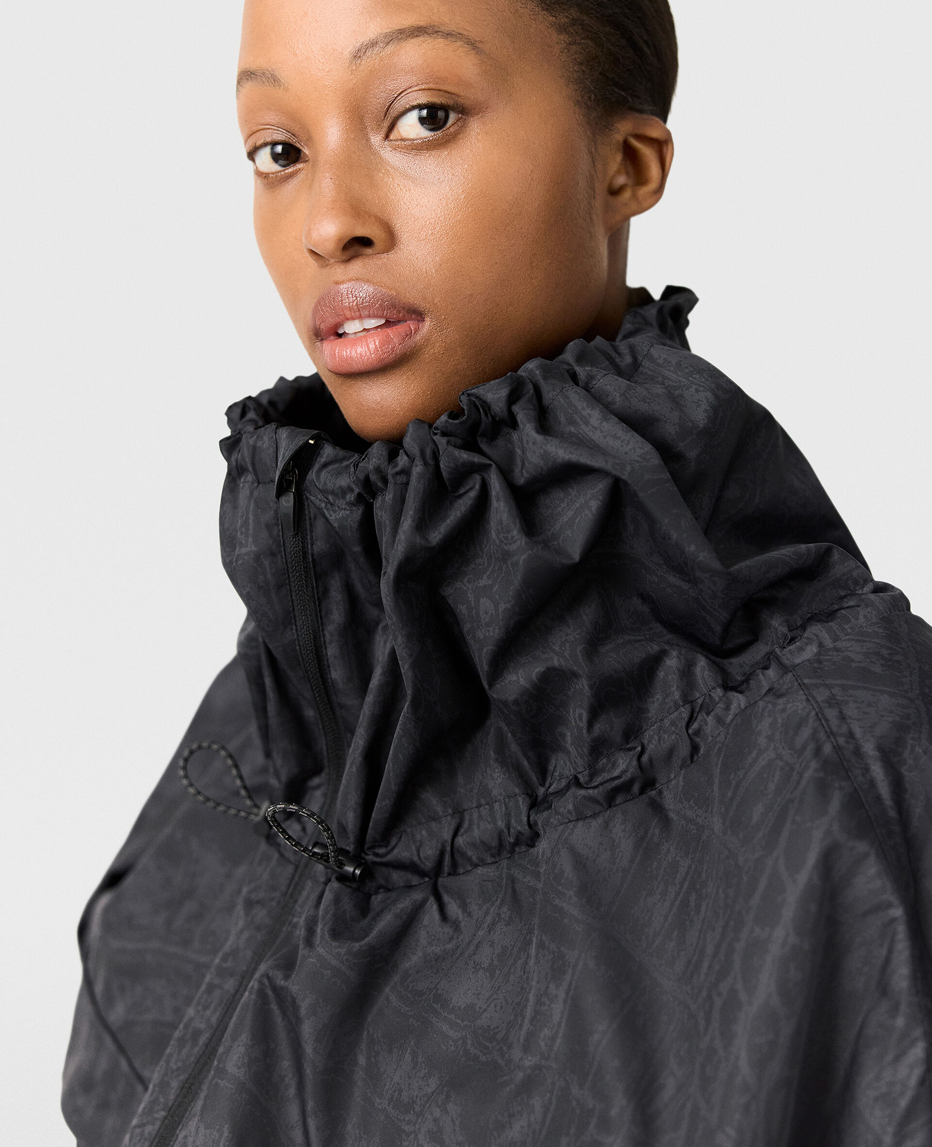 High-Neck Hooded Jacket - Stella McCartney US